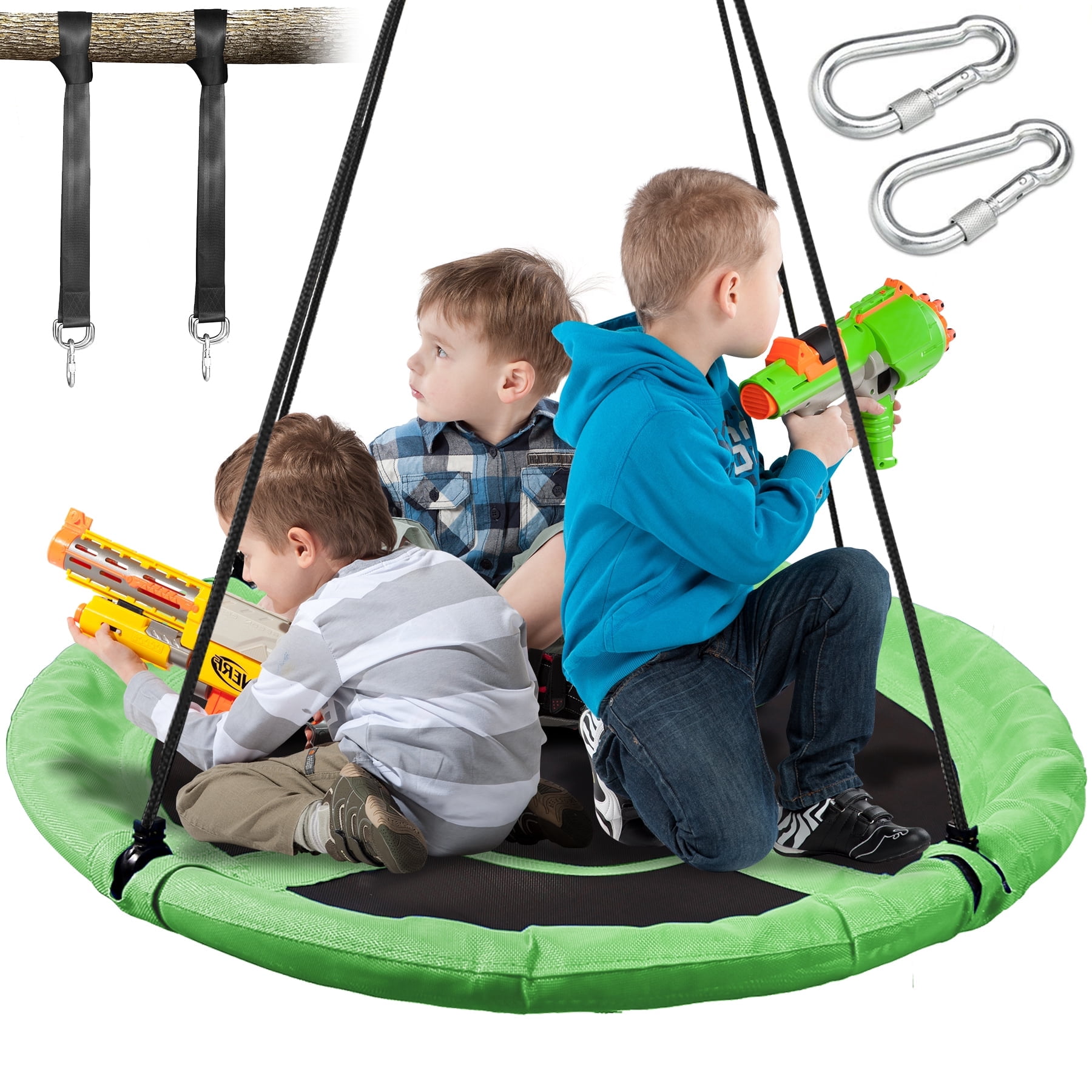 "REDCAMP Kids & Adults Indoor/Outdoor 43"" Saucer Tree Swing Set, Large ...