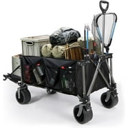 GDLF Beach Utility Folding Fishing Cart with Big Sand Surf, Heavy Duty ...