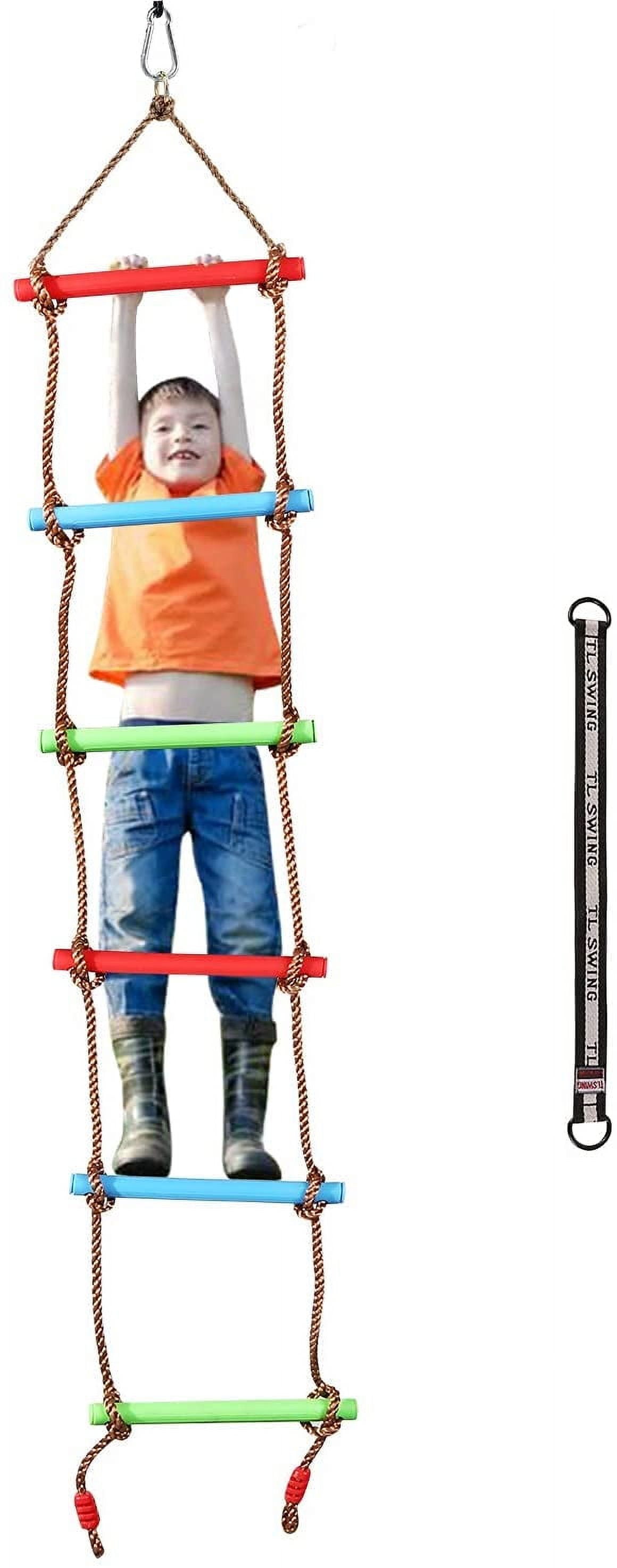 REDCAMP 6.6 Ft Rope Ladder for Kids, Climbing Ladder for Swing Set ...