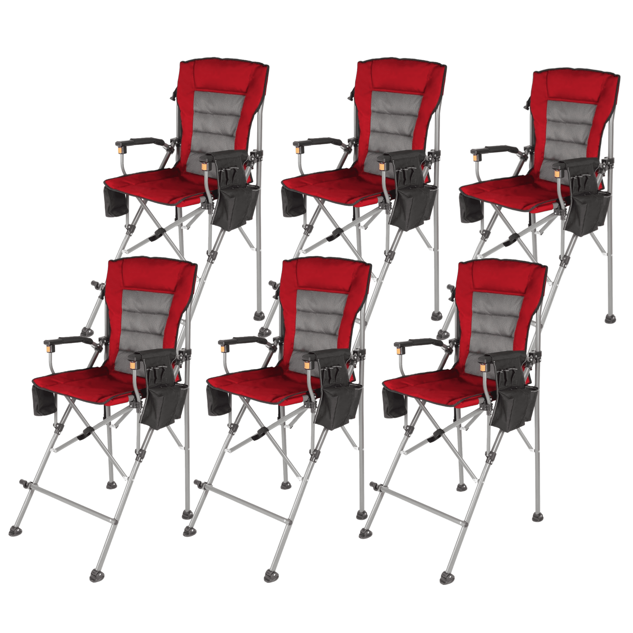 REDCAMP 6Pack Portable Bar Height Foldable Director Chairs for Adults ...