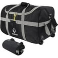 REDCAMP 85L Foldable Duffle Bag with Wheels 26", 1680D Oxford ...