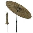 REDCAMP 9FT Patio Umbrella 18 Ribs Outdoor Table Market Umbrella with ...