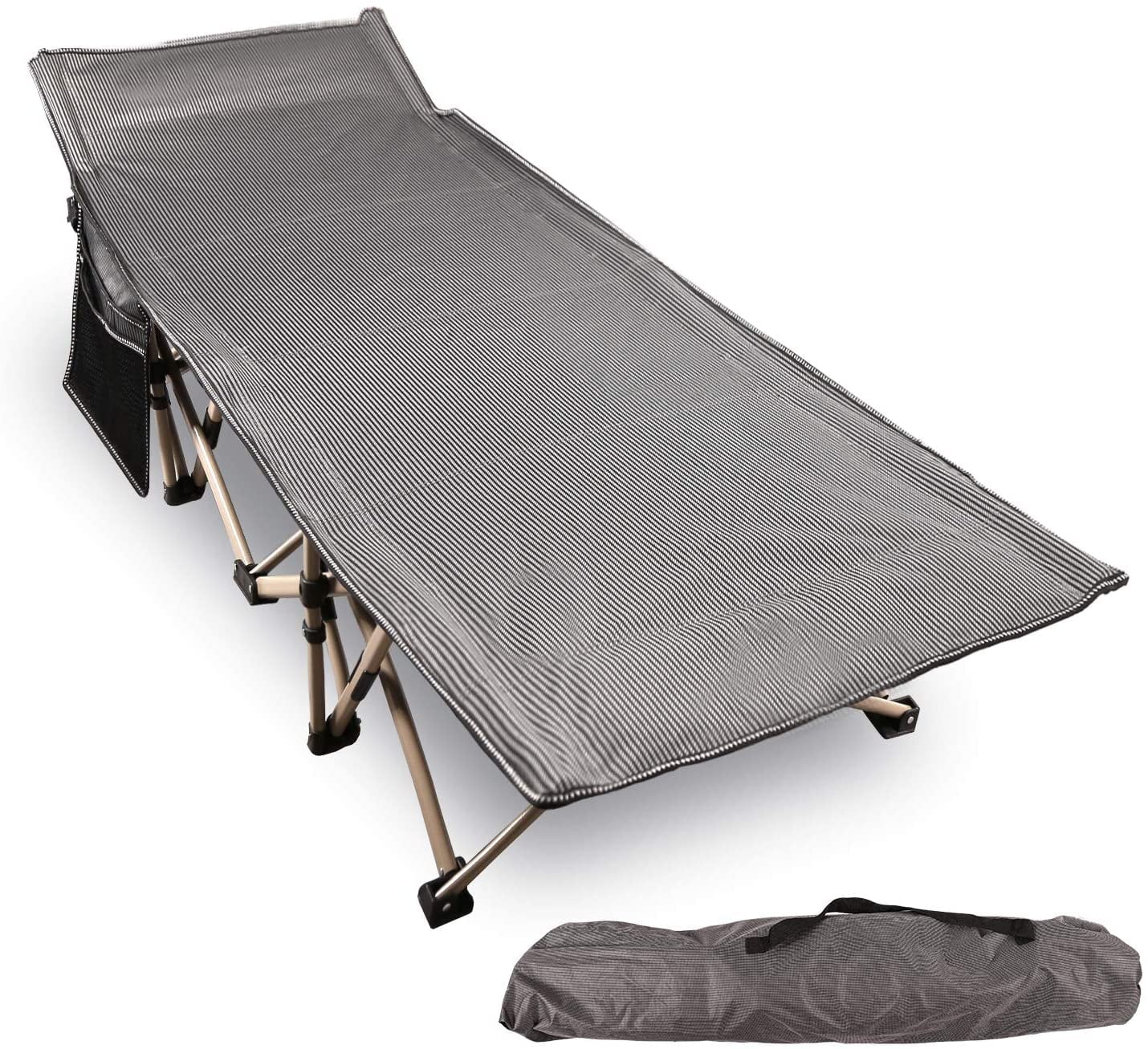 REDCAMP Camping Cots for Adults, Extra Wide Sleeping Cots Heavy Duty ...