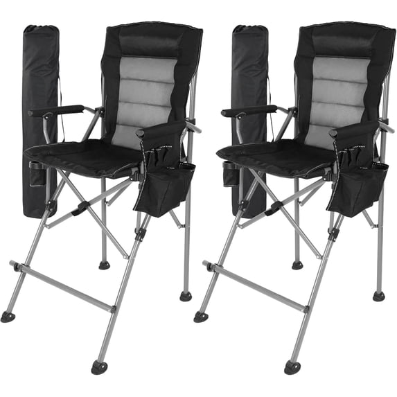 REDCAMP Extra Tall Directors Chair Height Seat, Portable Makeup Artist ...