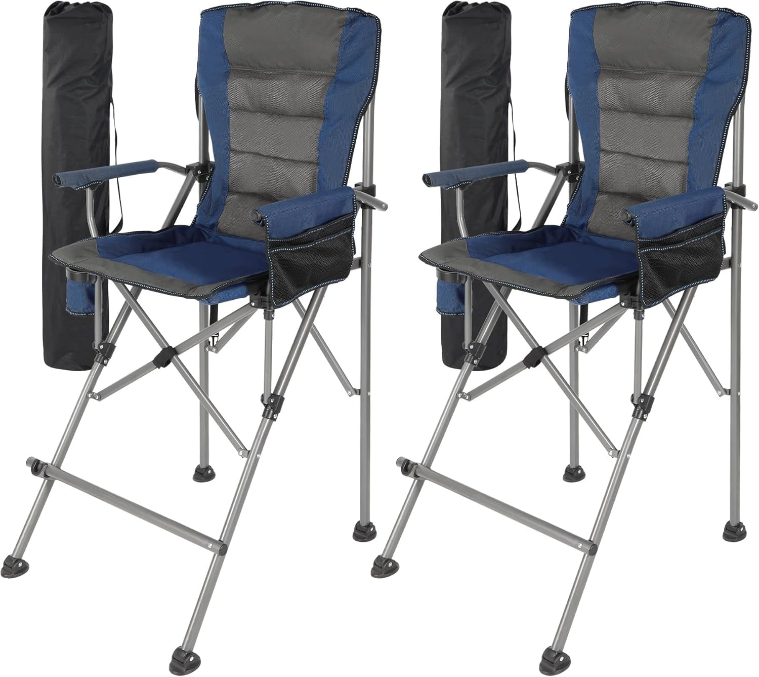 REDCAMP Extra Tall Directors Chair Height Seat, Portable Makeup Artist ...