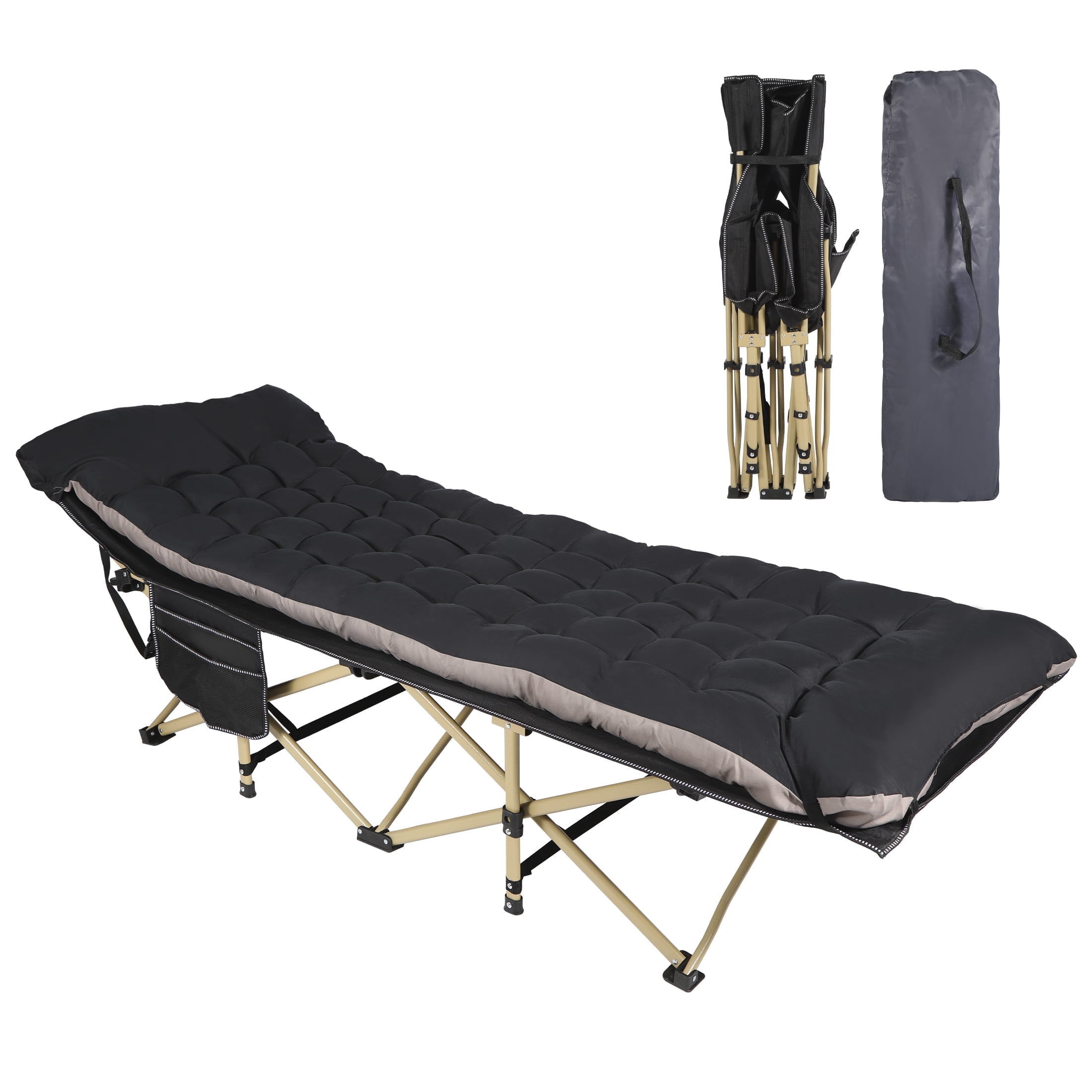 REDCAMP Folding Camping Beds for adults, Heavy Duty Sturdy Camp Bed ...