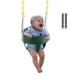 REDCAMP High Back Toddler Bucket Swing Seat with Coated Chains, Heavy ...