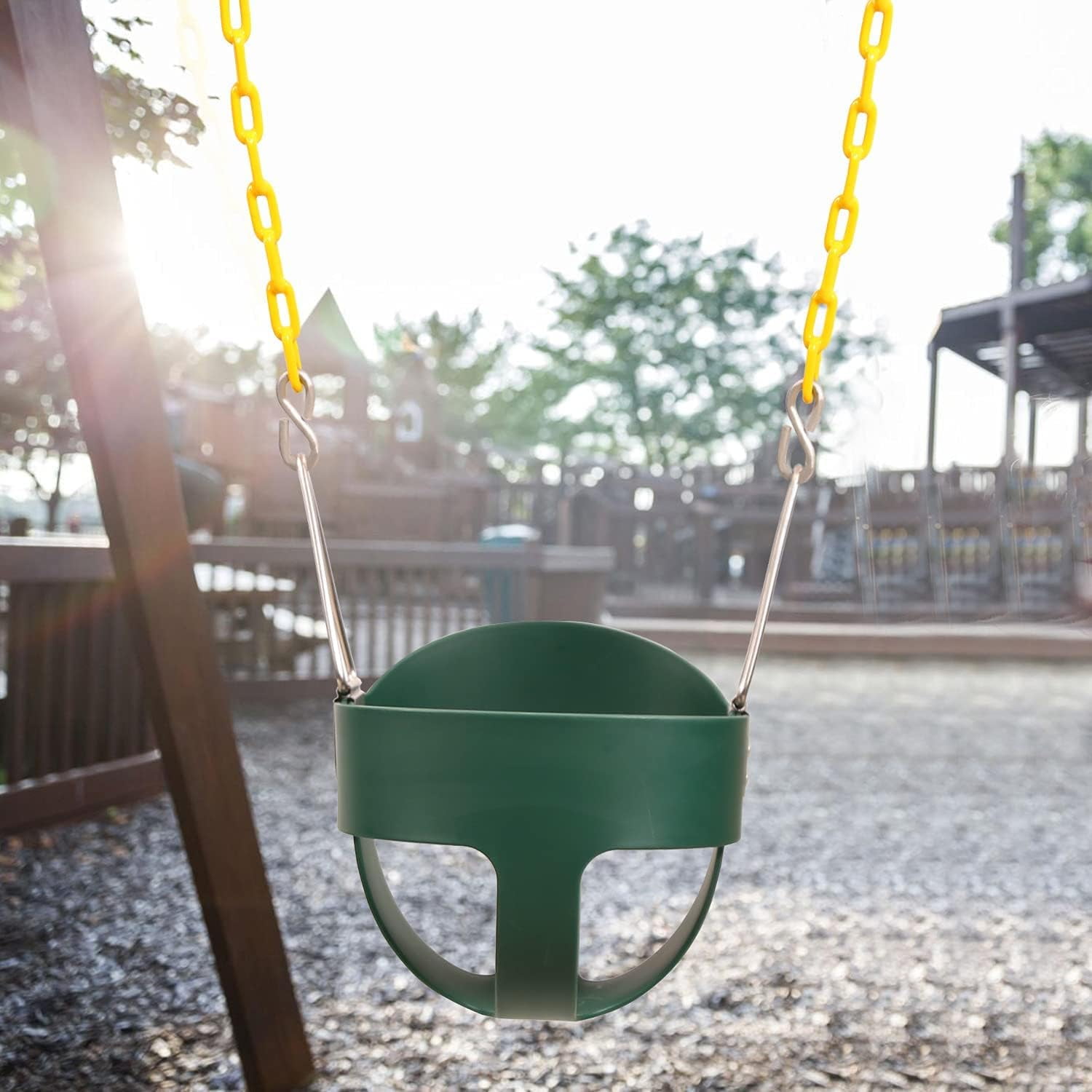 REDCAMP Toddler Bucket Swing Seat with Coated Chains, Heavy Duty Kids ...