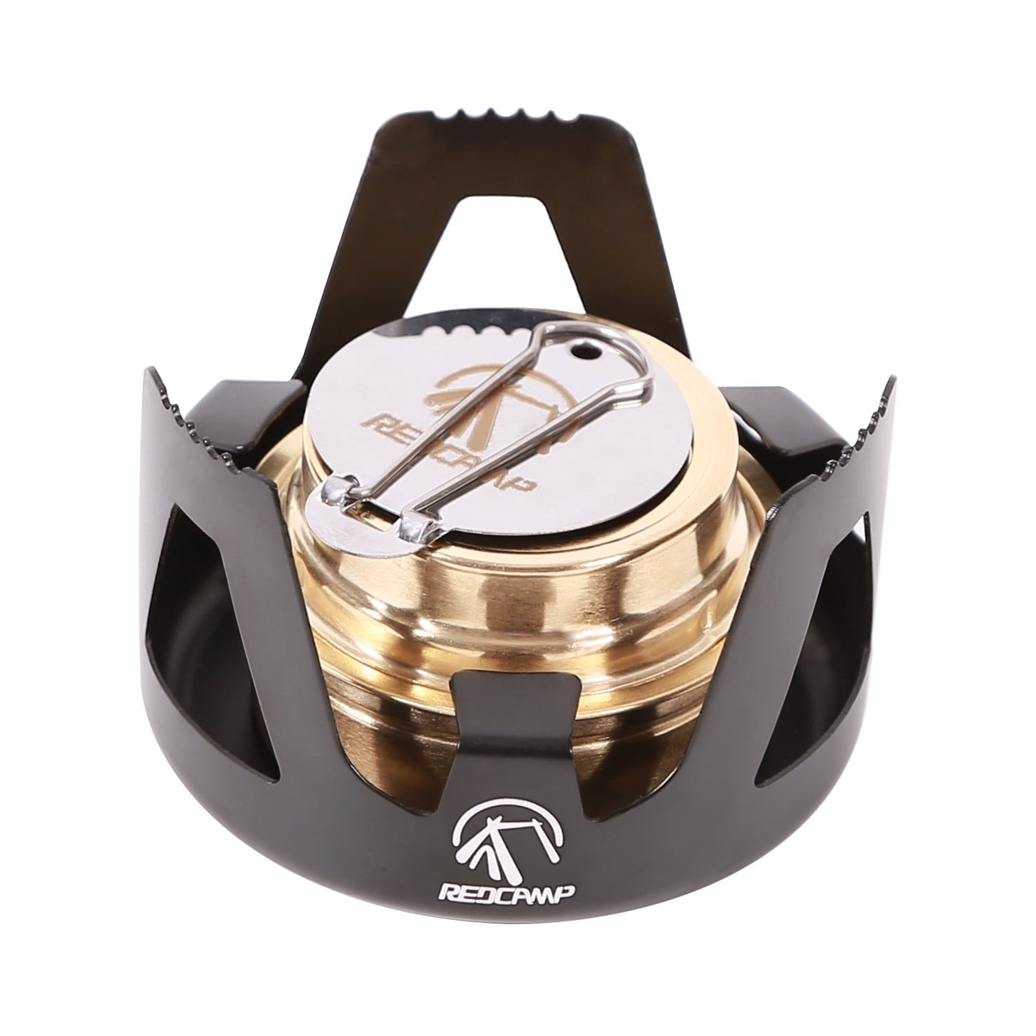 REDCAMP Portable Mini Alcohol Stove for Backpacking, Brass Spirit ...