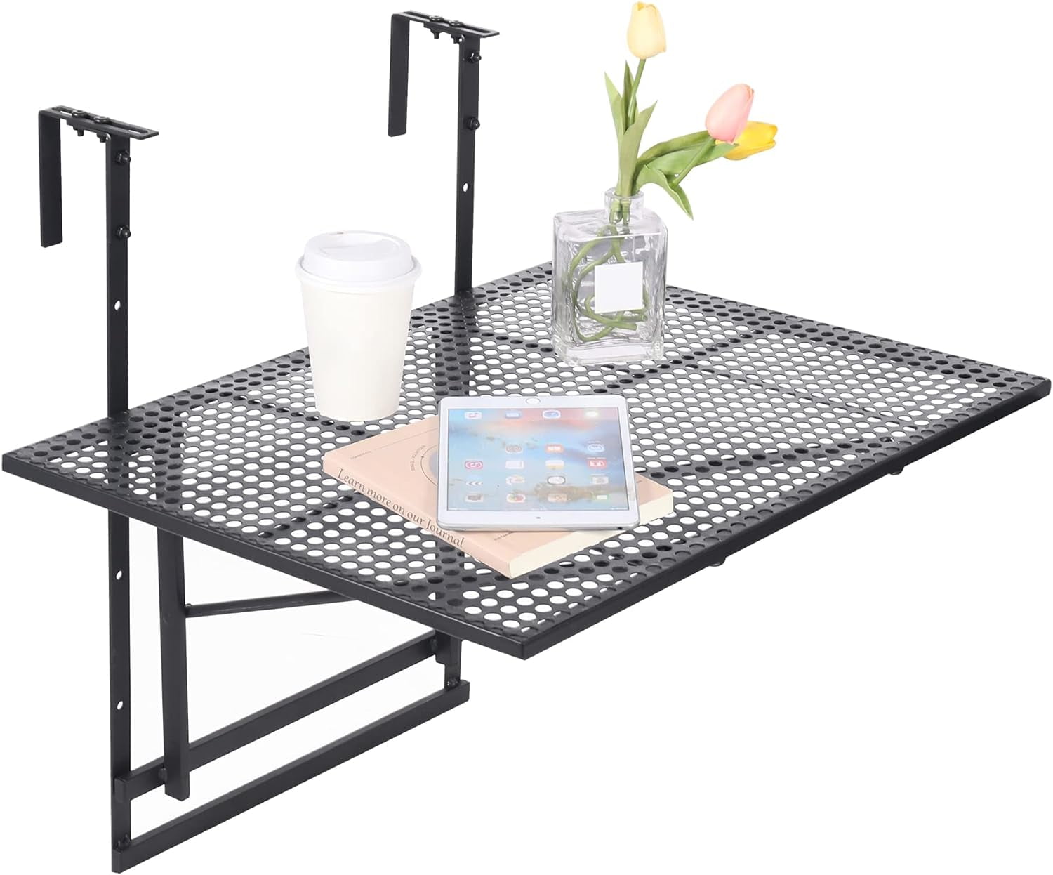 REDCAMP Outdoor Folding Hanging Table 5 Height Adjustable, Space Saving ...