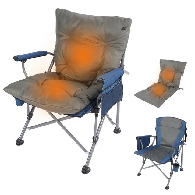 REDCAMP Oversized Folding Camping Chair with USB Winter Heated Seat ...