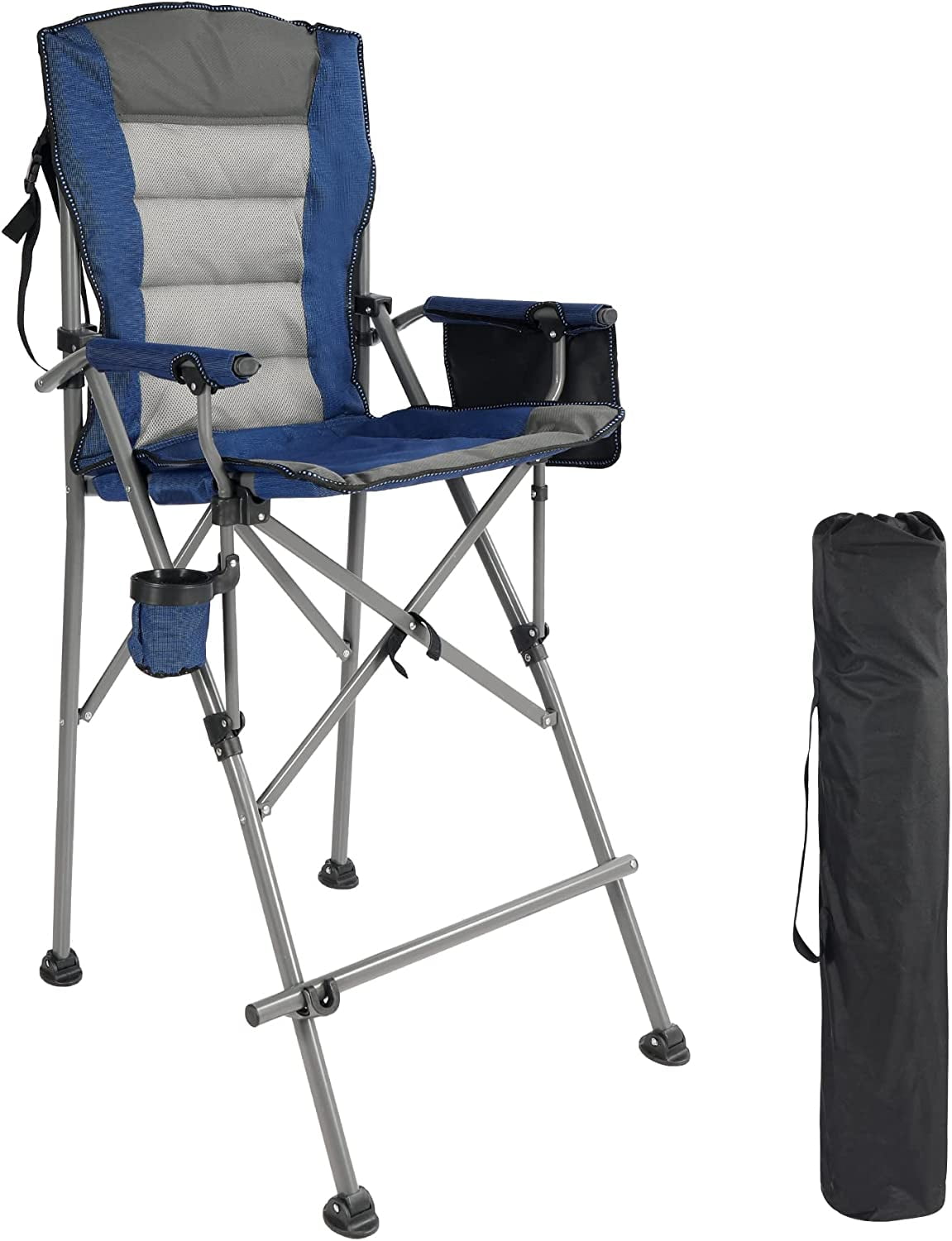 REDCAMP Oversized Tall Camping Chair for Adults, 330lbs Portable High ...