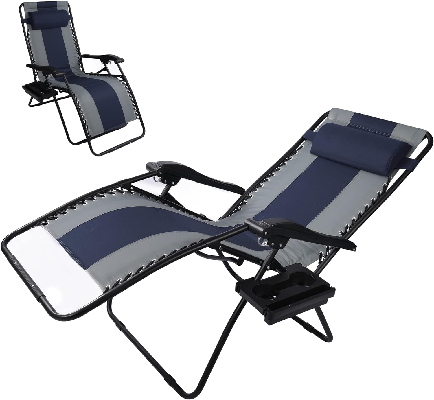 REDCAMP Oversized Zero Gravity Chair, Heavy Duty Gravity Lounge Chair ...