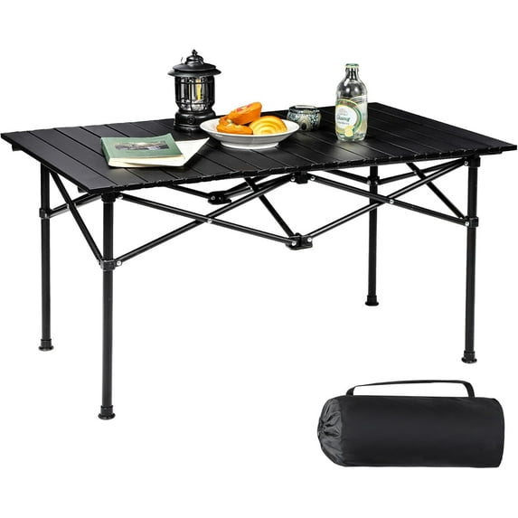 REDCAMP Roll Up Camping Tables That Fold Up, Lightweight Portable ...