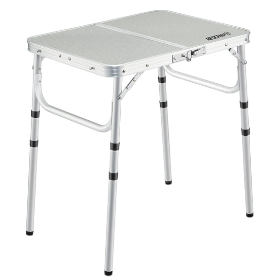 REDCAMP Collapsible 2ft Aluminum Table, Adjustable, Portable, Sturdy ...
