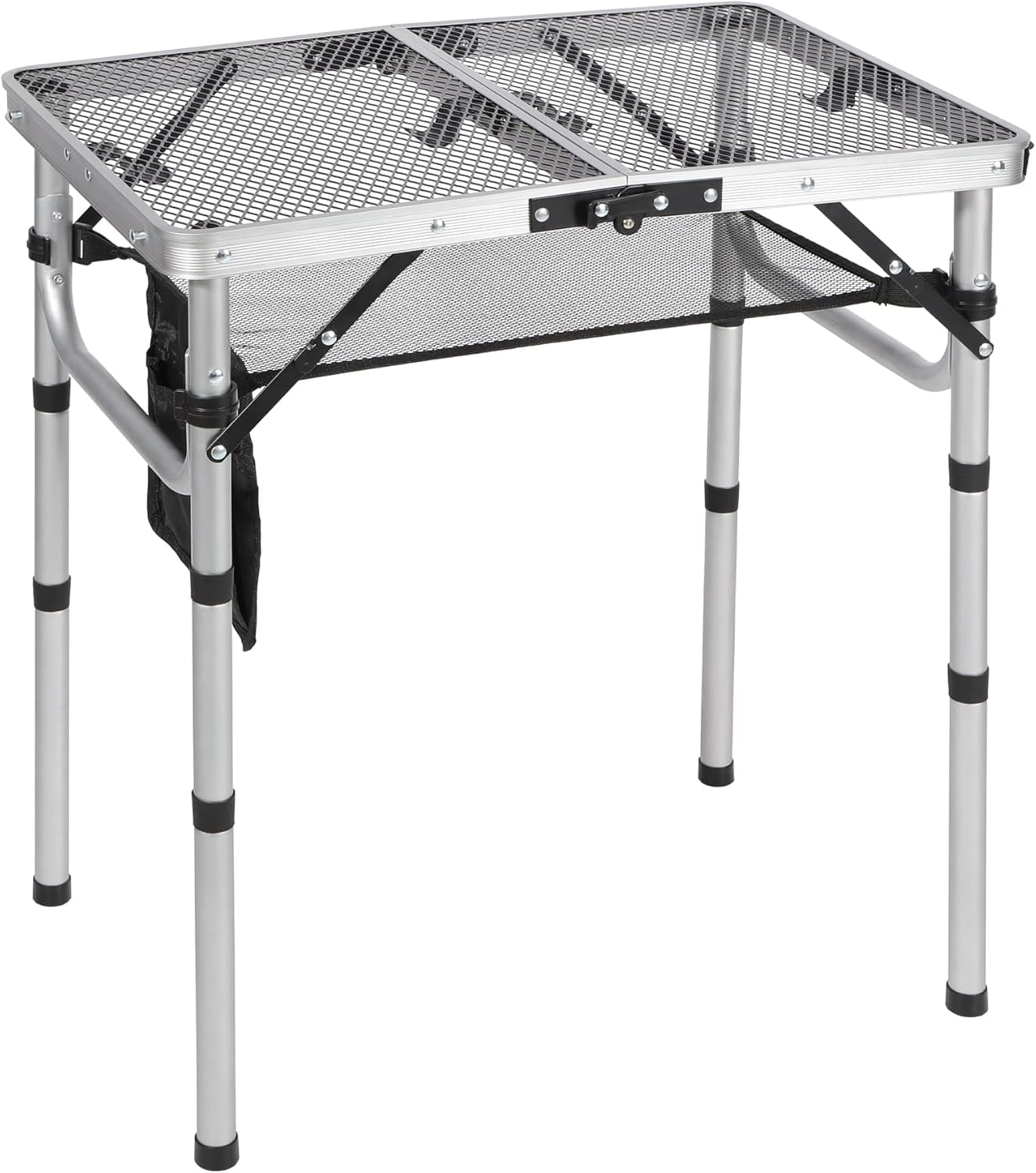REDCAMP Small Folding Grill Table for Outside, 2Ft Lightweight 4 Height ...