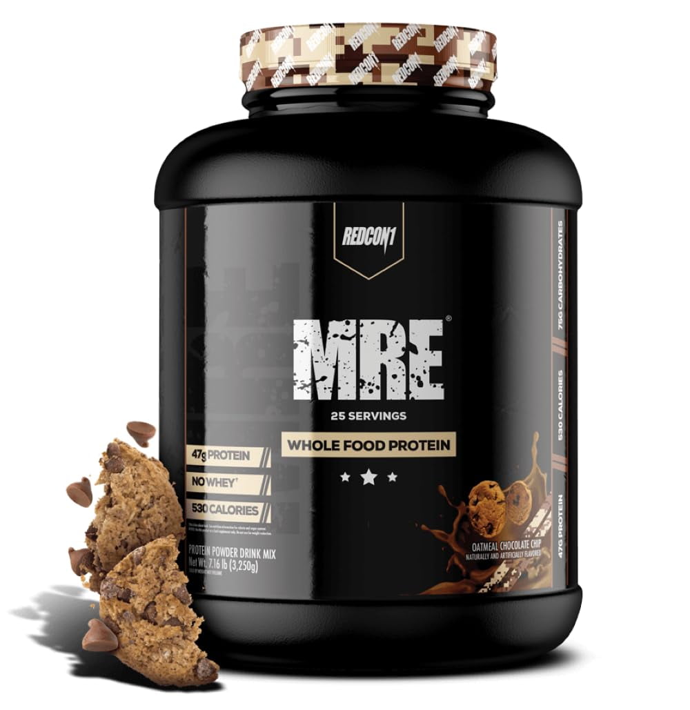 REDCON1 MRE Protein AJH3 Powder, Oatmeal Chocolate Chip - Meal ...