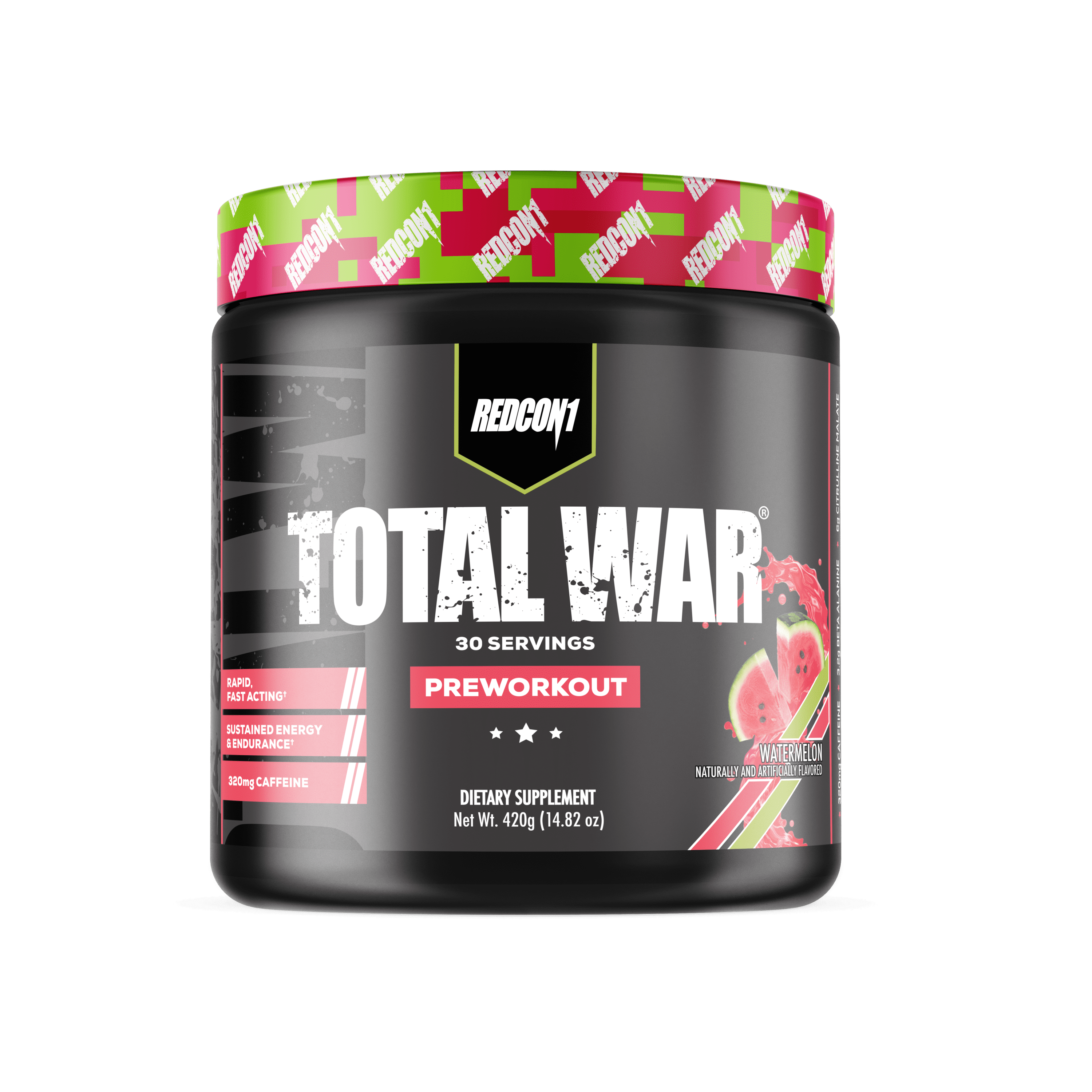 Total War Pre-Workout Pump Fuel - Energy Boosting, Watermelon Flavor ...