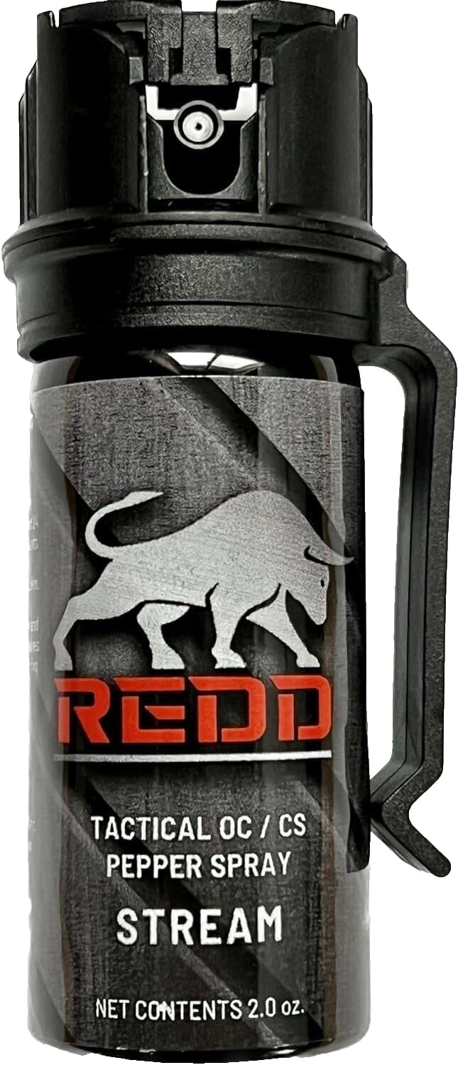 REDD, Tactical Blend OC/CS Pepper Spray - Flip Top Stream (2 oz), with ...