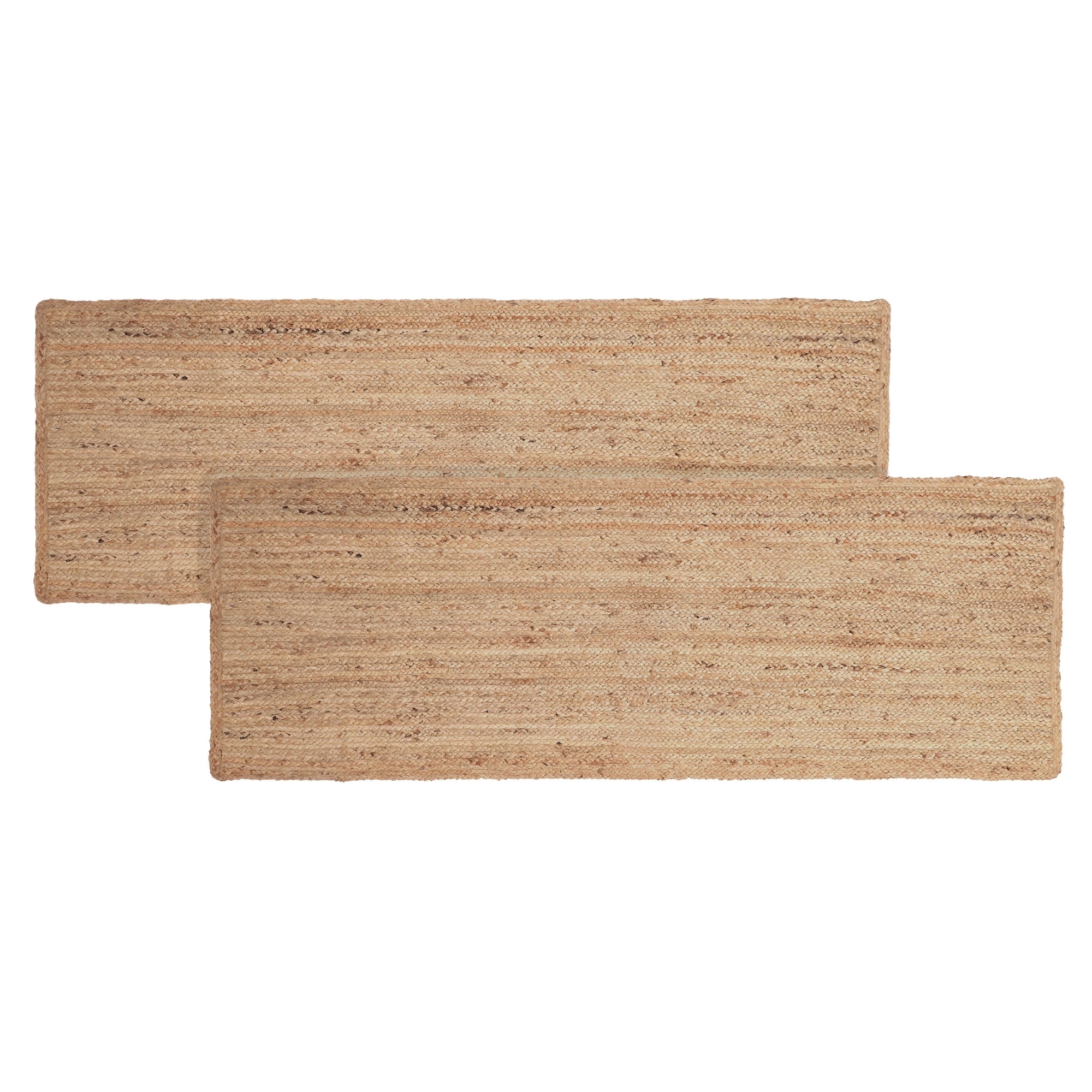 · REDEARTH · Area Runner Rug - 2'x6' Braided Natural Jute with Non-Skid ...