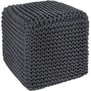 COLAMY Velvet Tufted Ottoman Footstool, Versatile Round Pouf and Side ...