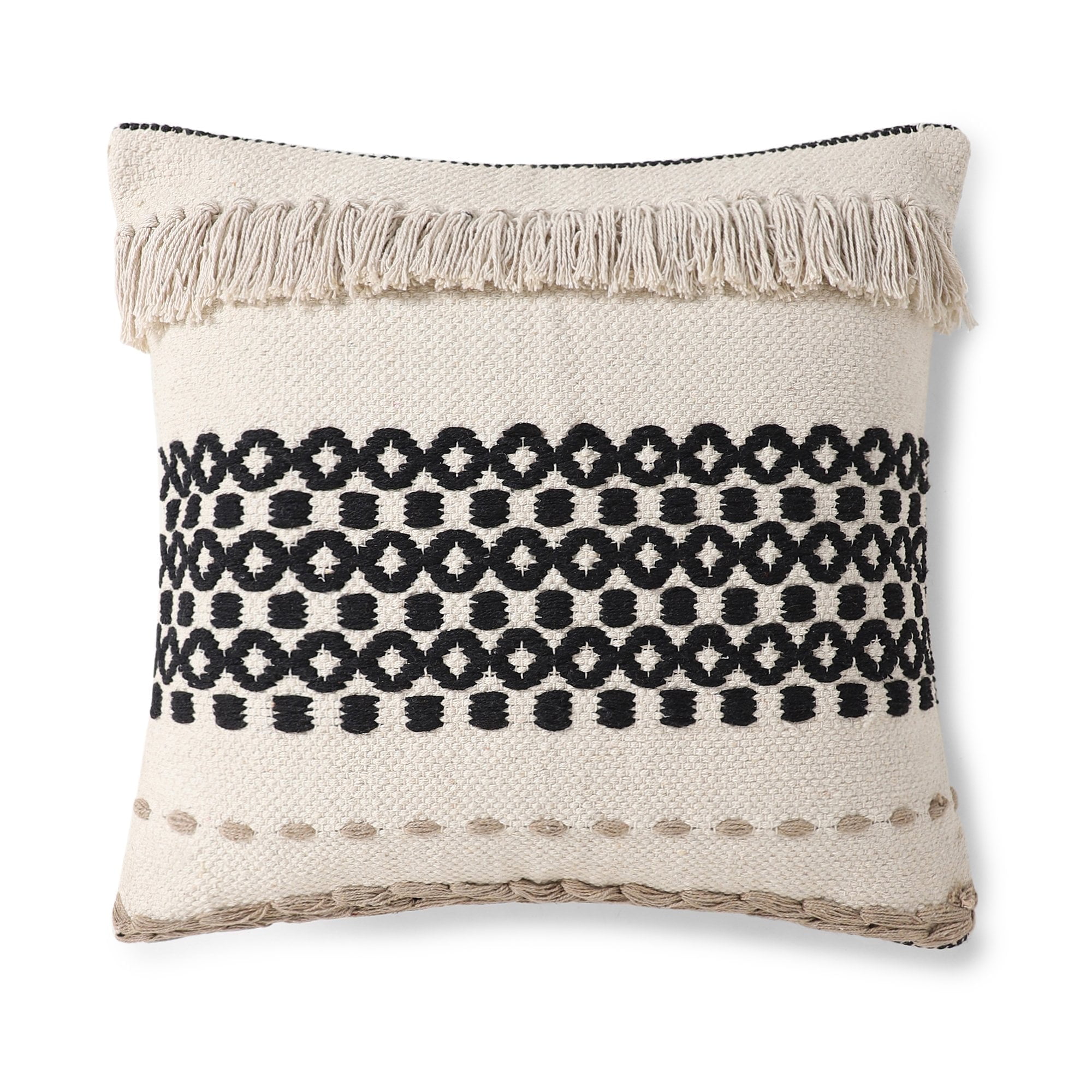 REDEARTH Handmade Boho Throw Pillow Covers - Bohemian Chic Farmhouse ...
