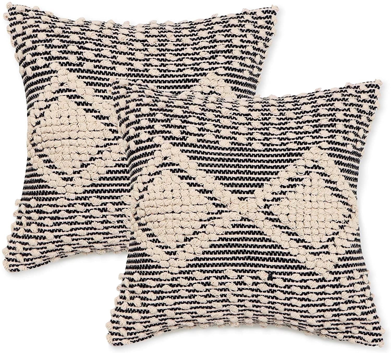 REDEARTH Handmade Boho Throw Pillow Covers - Bohemian Chic Farmhouse ...