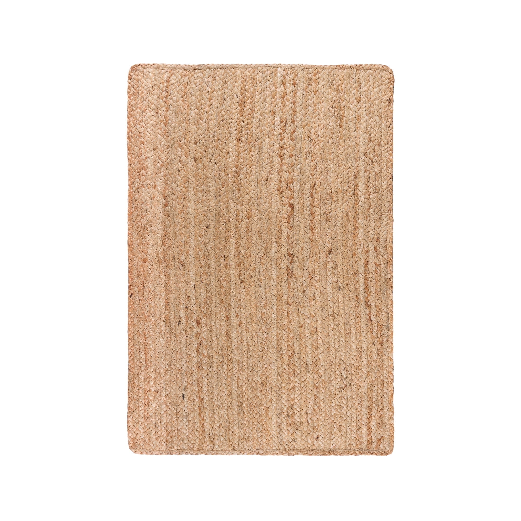 · REDEARTH · Rectangular Area Rug - 2'x3' Braided Natural Jute with Non ...