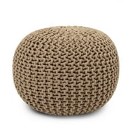 Sorra Home Barrett Purple Round Bean Pouf 20 in W x 20 in D x 18 in H ...