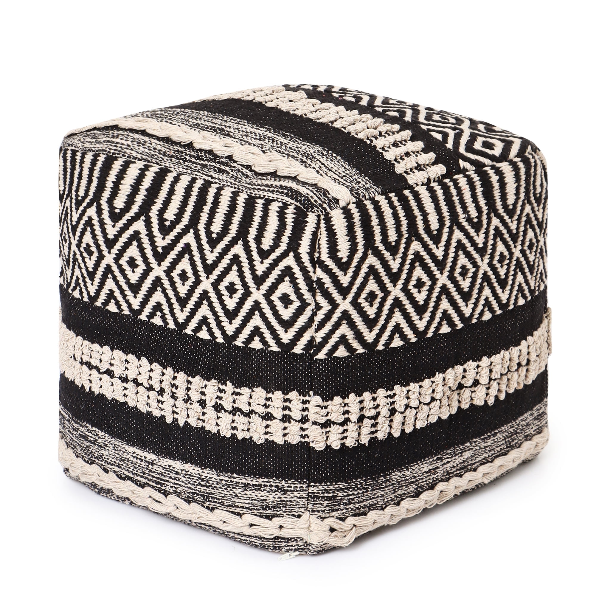 · REDEARTH · Tufted Pouf Ottoman with Filler Textured Storage Cube Bean ...