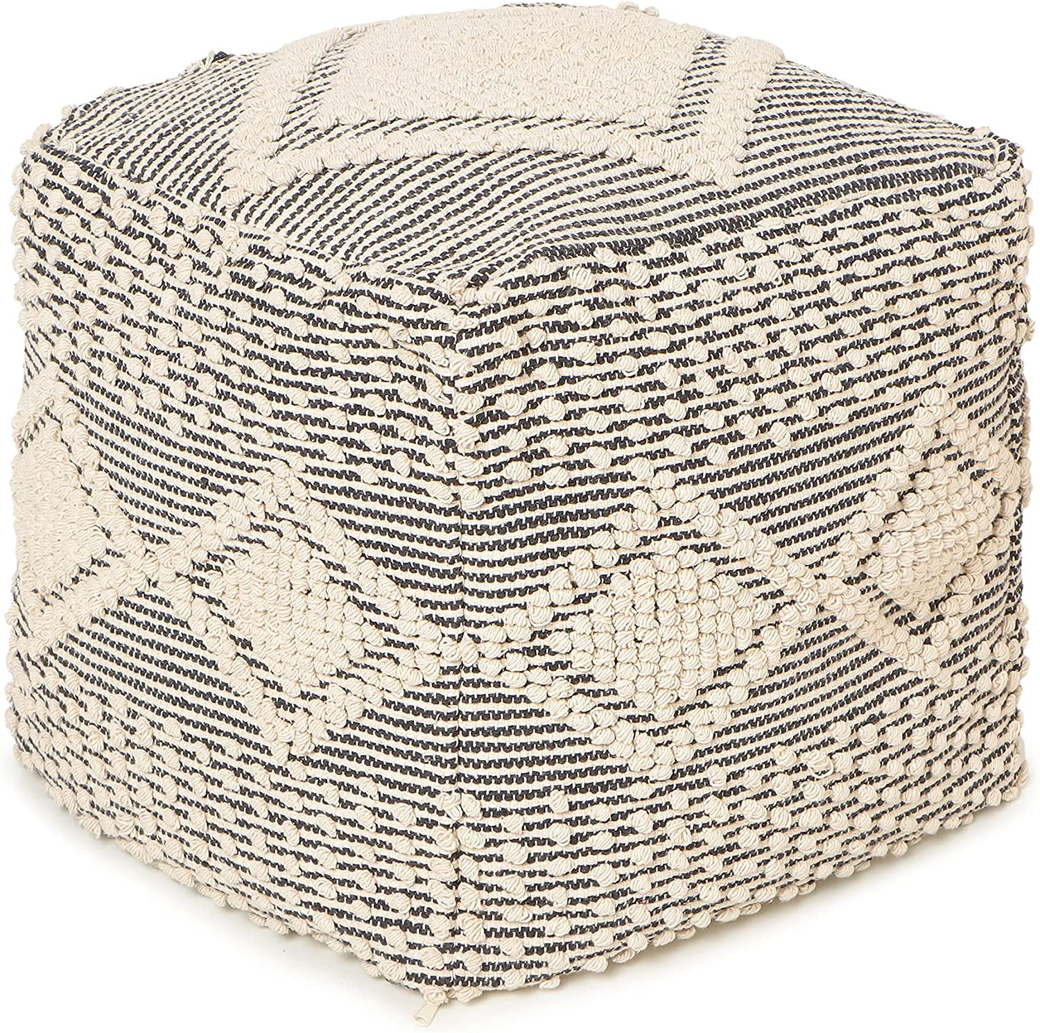 REDEARTH · Tufted Pouf Ottoman with Filler Textured Storage Cube Bean ...