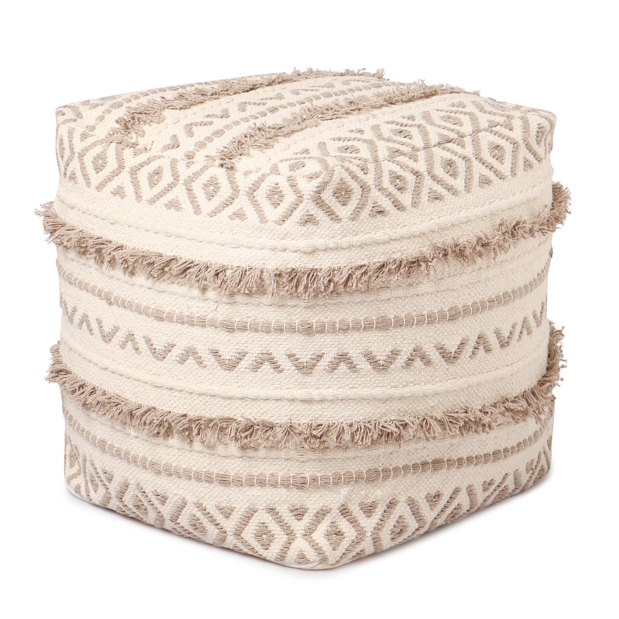 REDEARTH · Tufted Pouf Ottoman with Filler Textured Storage Cube Bean ...