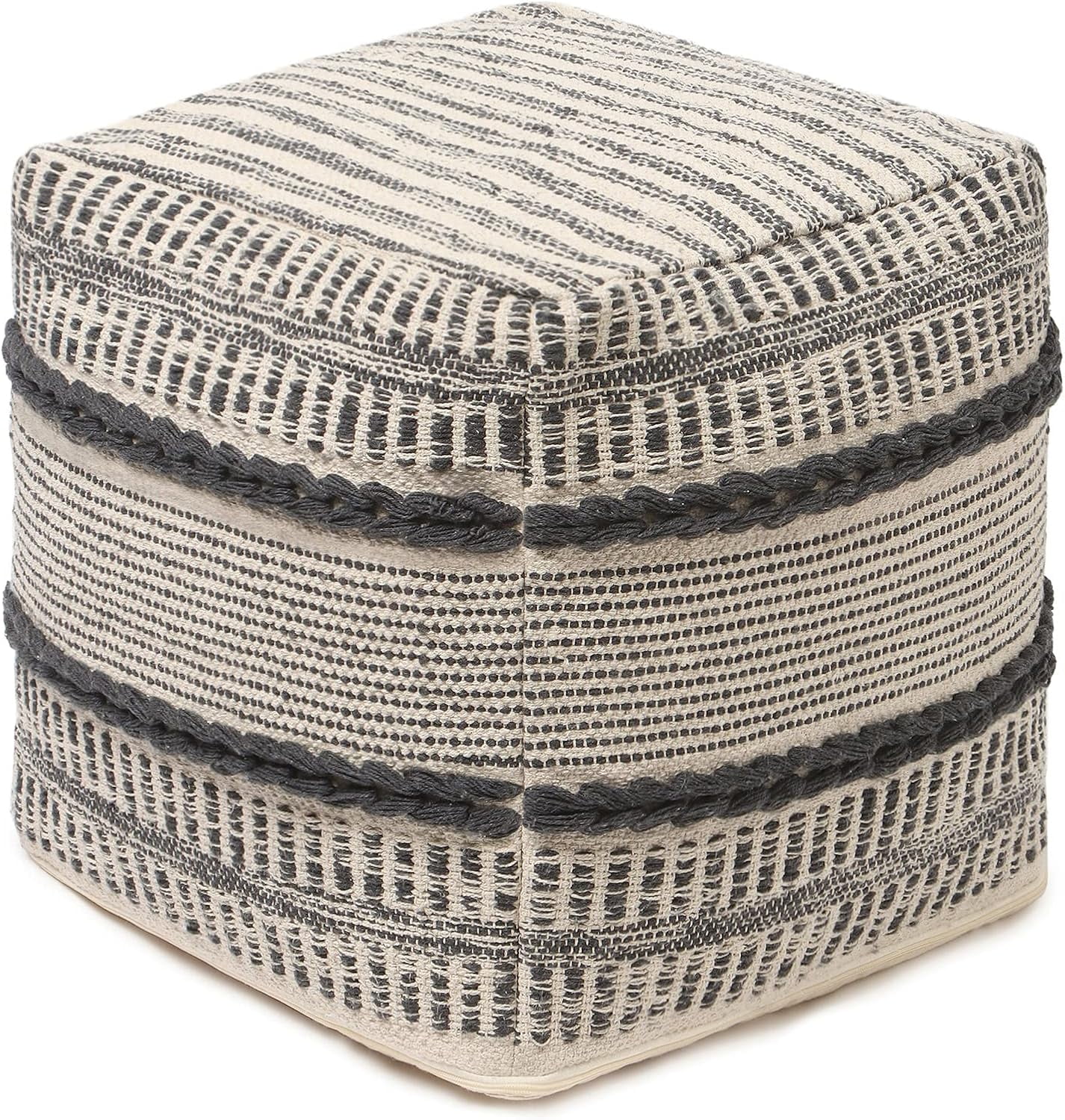 REDEARTH · Tufted Pouf Ottoman with Filler Textured Storage Cube Bean ...