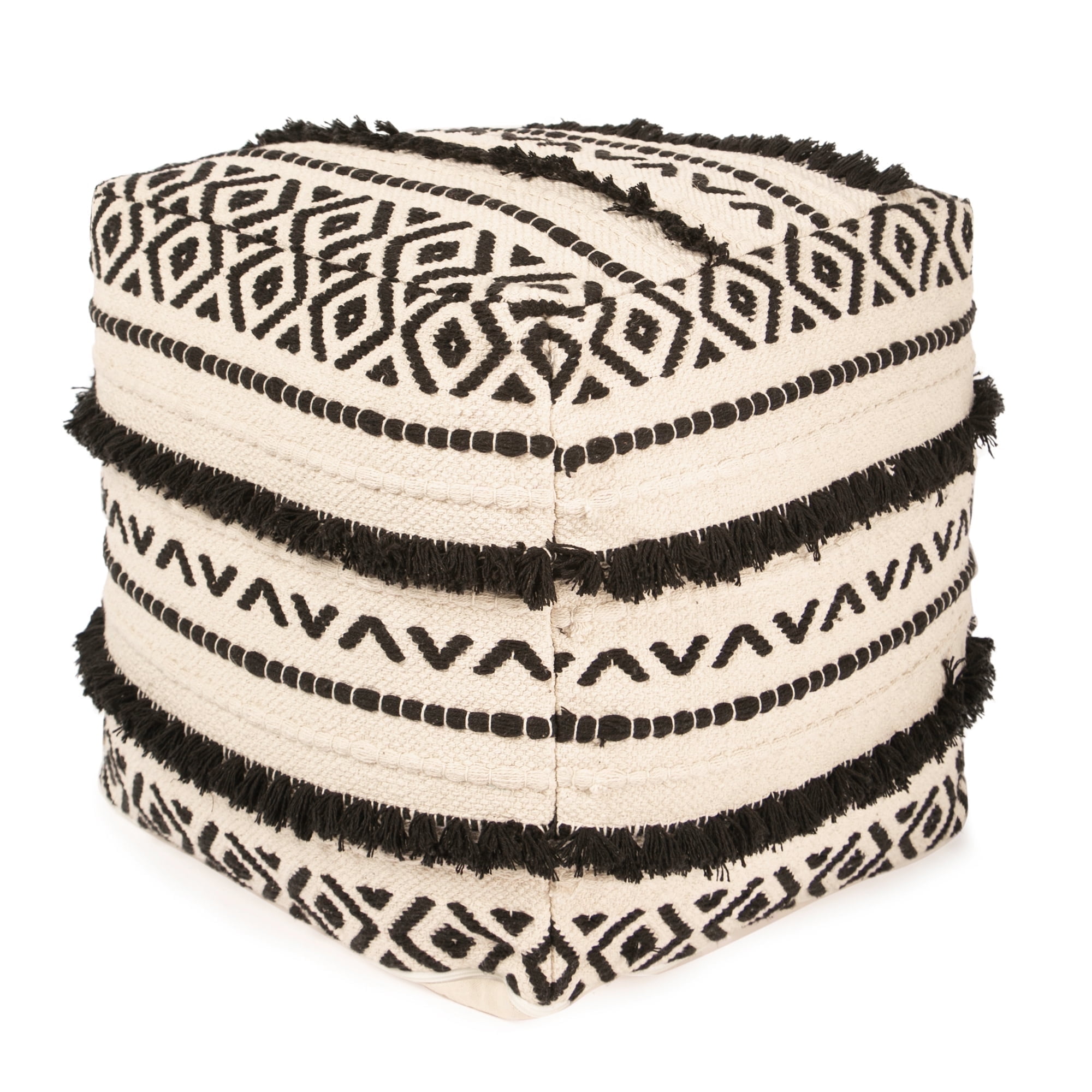 · REDEARTH · Tufted Pouf Ottoman with Filler Textured Storage Cube Bean ...