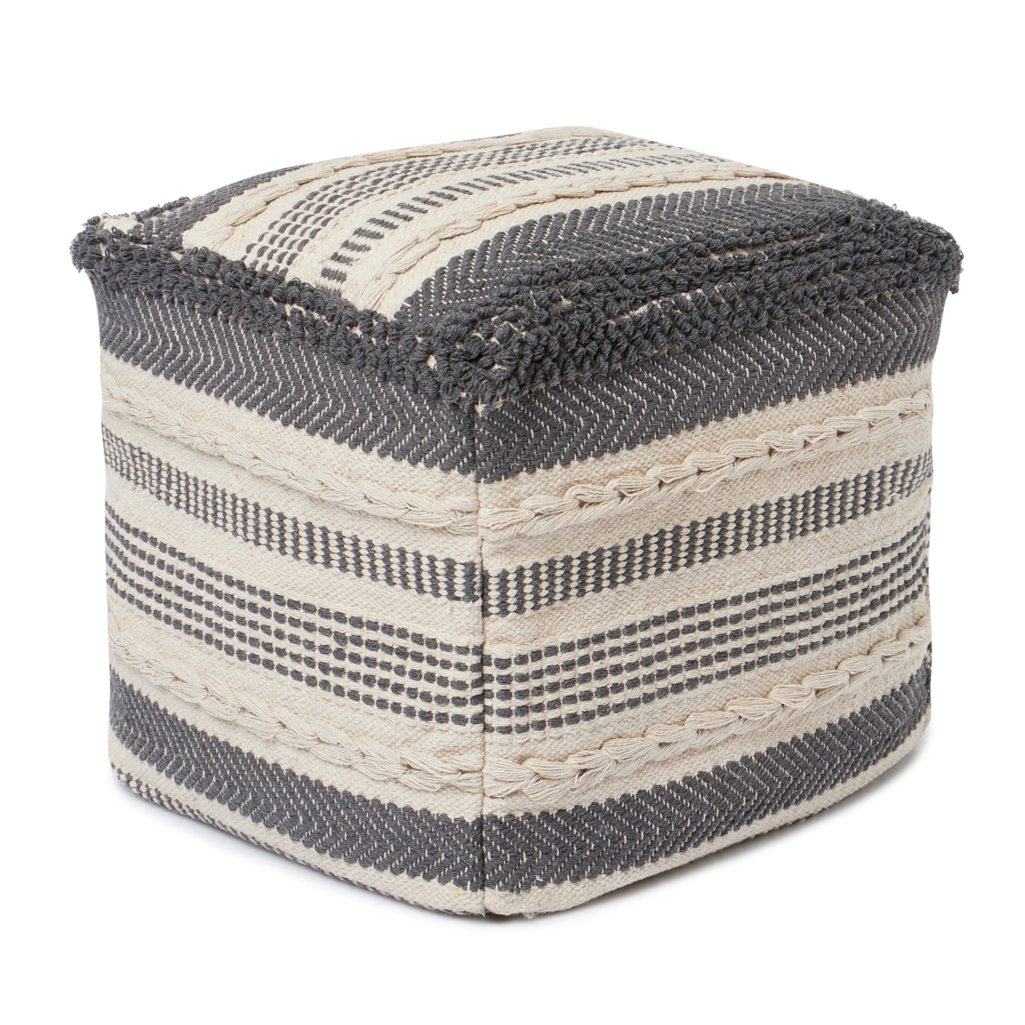 REDEARTH · Tufted Pouf Ottoman with Filler Textured Storage Cube Bean ...