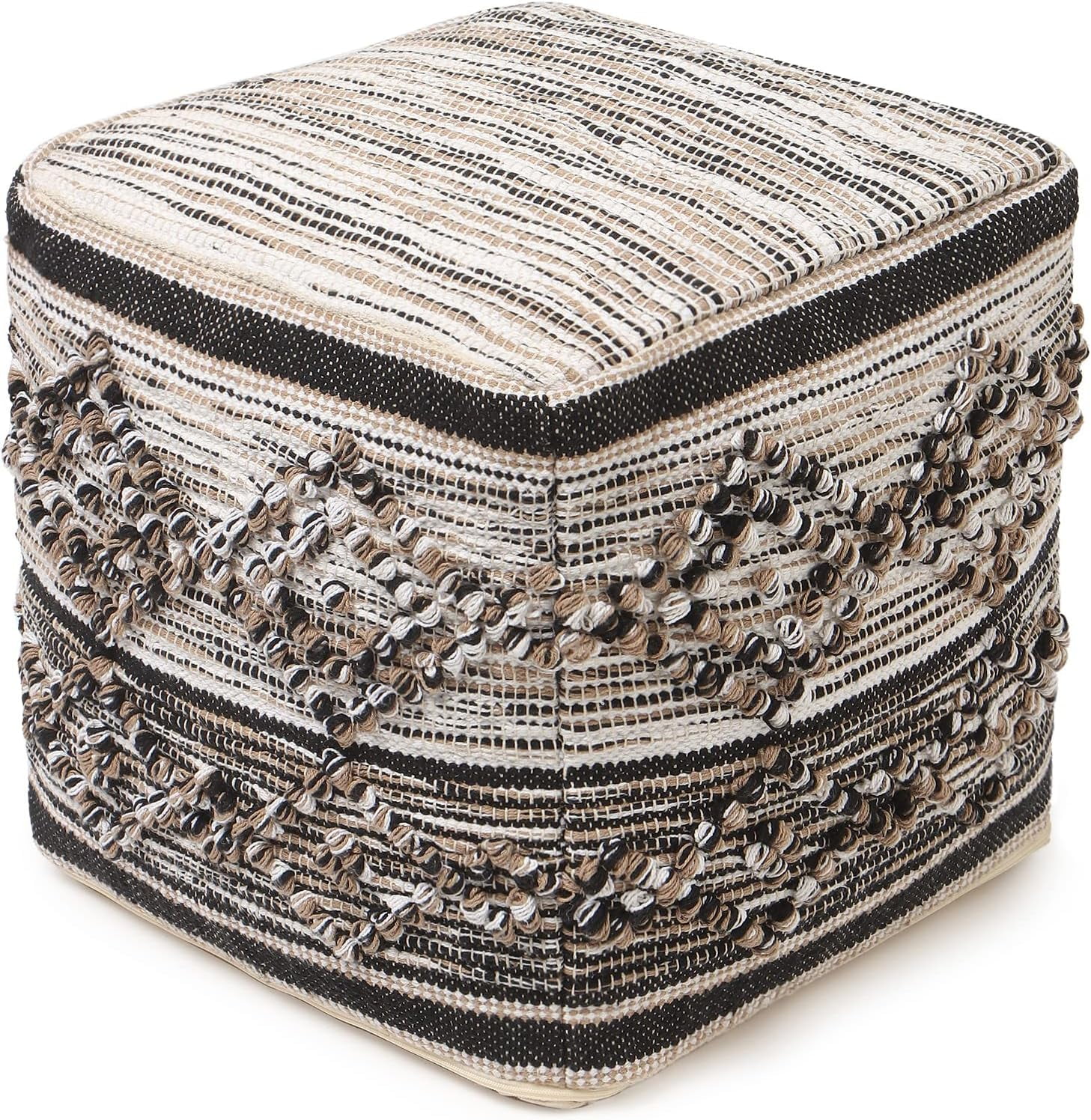 REDEARTH · Tufted Pouf Ottoman with Filler Textured Storage Cube Bean ...