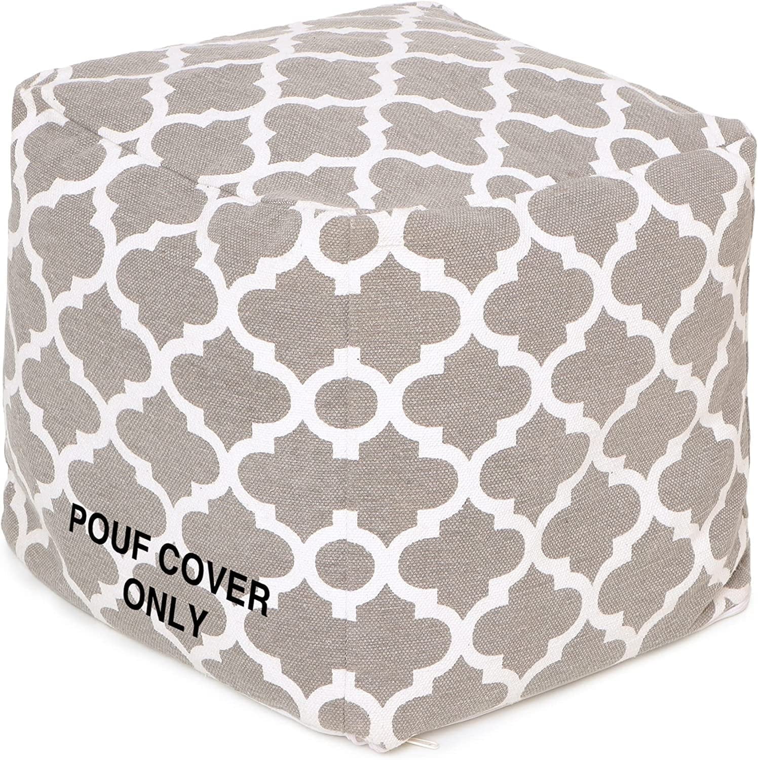 REDEARTH UNSTUFFED Pouf Ottoman Cover Printed Storage Poof Pouffe ...