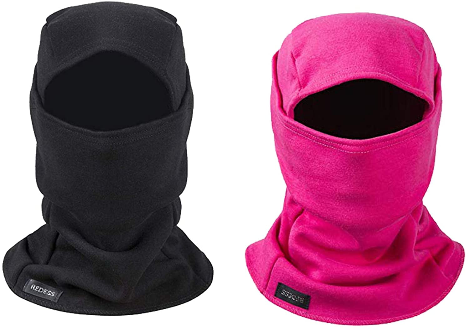 REDESS 2 Pcs Unisex Warm Fleece Windproof Balaclava for Men and Women ...