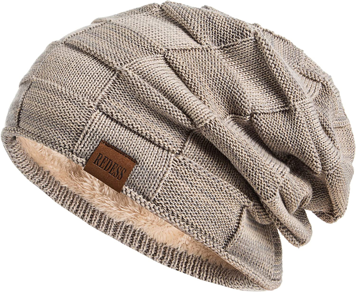 REDESS Beanie Hat for Men and Women Winter Warm Hats Knit Slouchy Thick ...