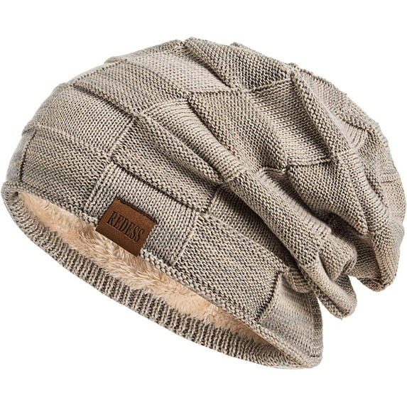 REDESS Beanie Hat for Men and Women Winter Warm Hats Knit Slouchy Thick ...