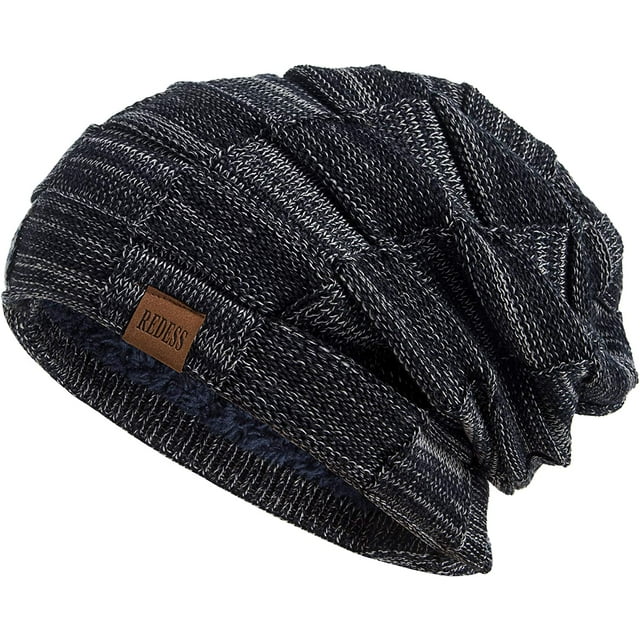 REDESS Beanie Hat for Men and Women Winter Warm Hats Knit Slouchy Thick ...