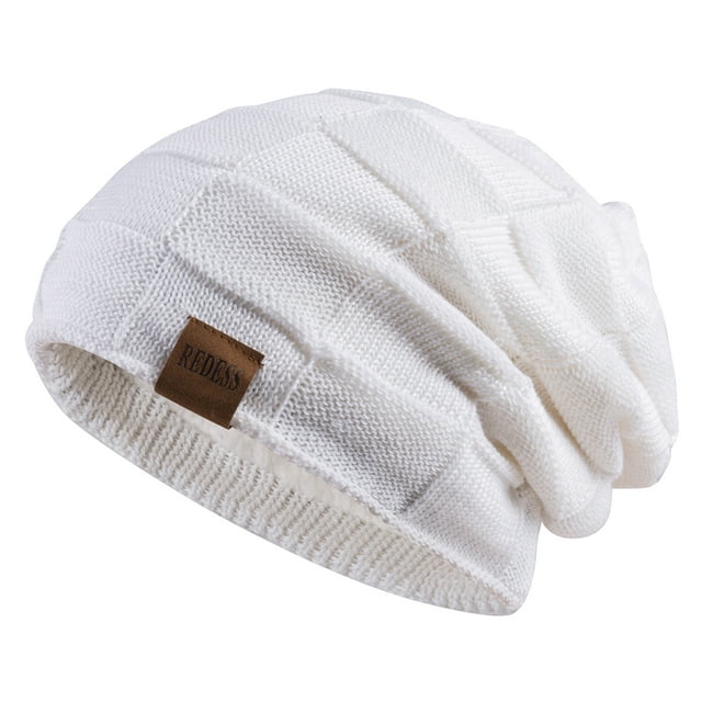 REDESS Beanie Hat for Men and Women Winter Warm Hats Knit Slouchy Thick ...