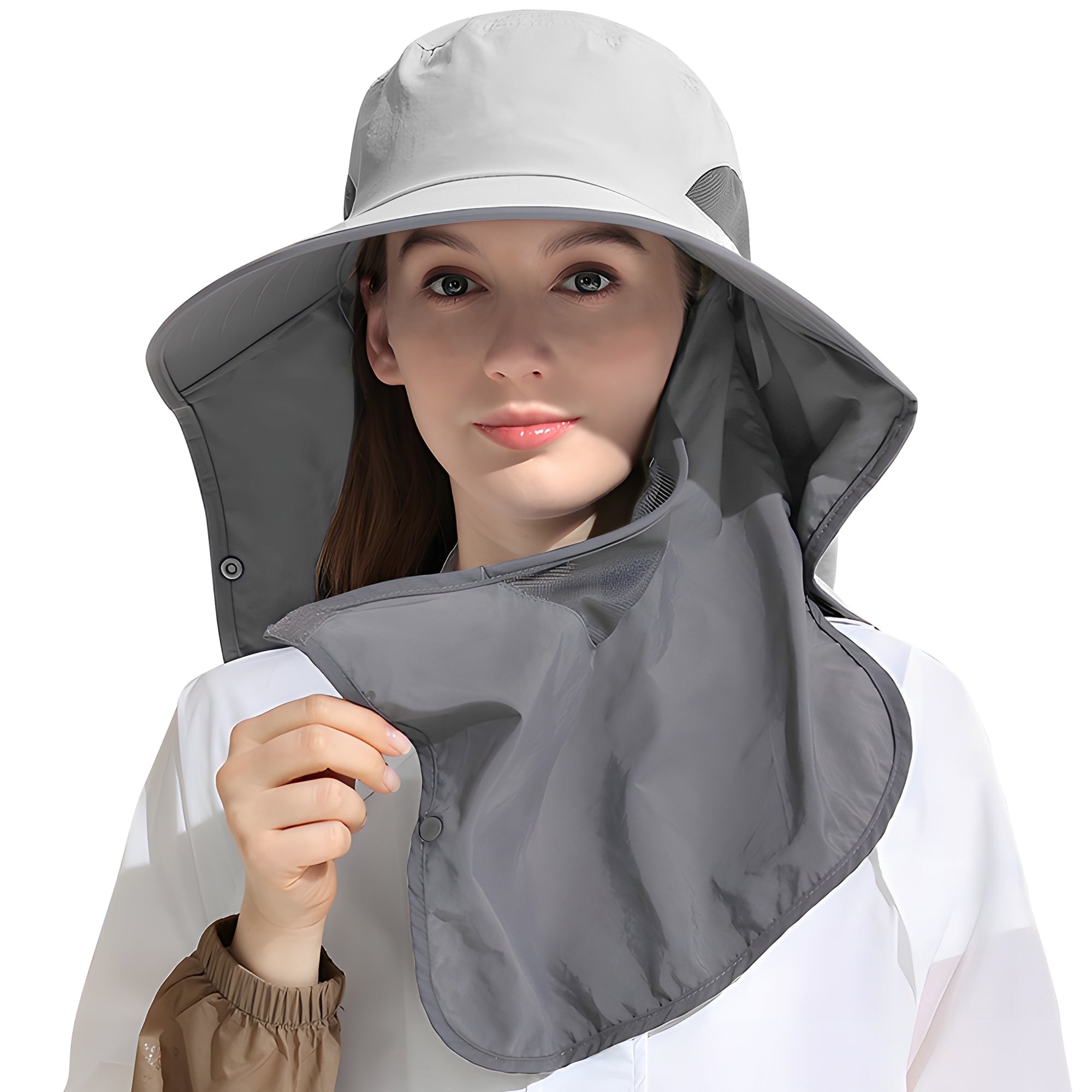 REDESS Nylon Sun Hat for Women and Men UPF 50+ Sun Protection Neck Flap ...