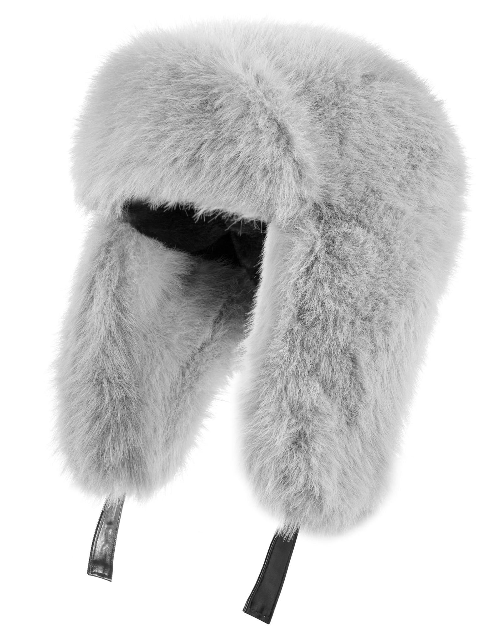 REDESS, Women's Trapper Hat, Faux Fur Ear Flaps, Black - Walmart.com