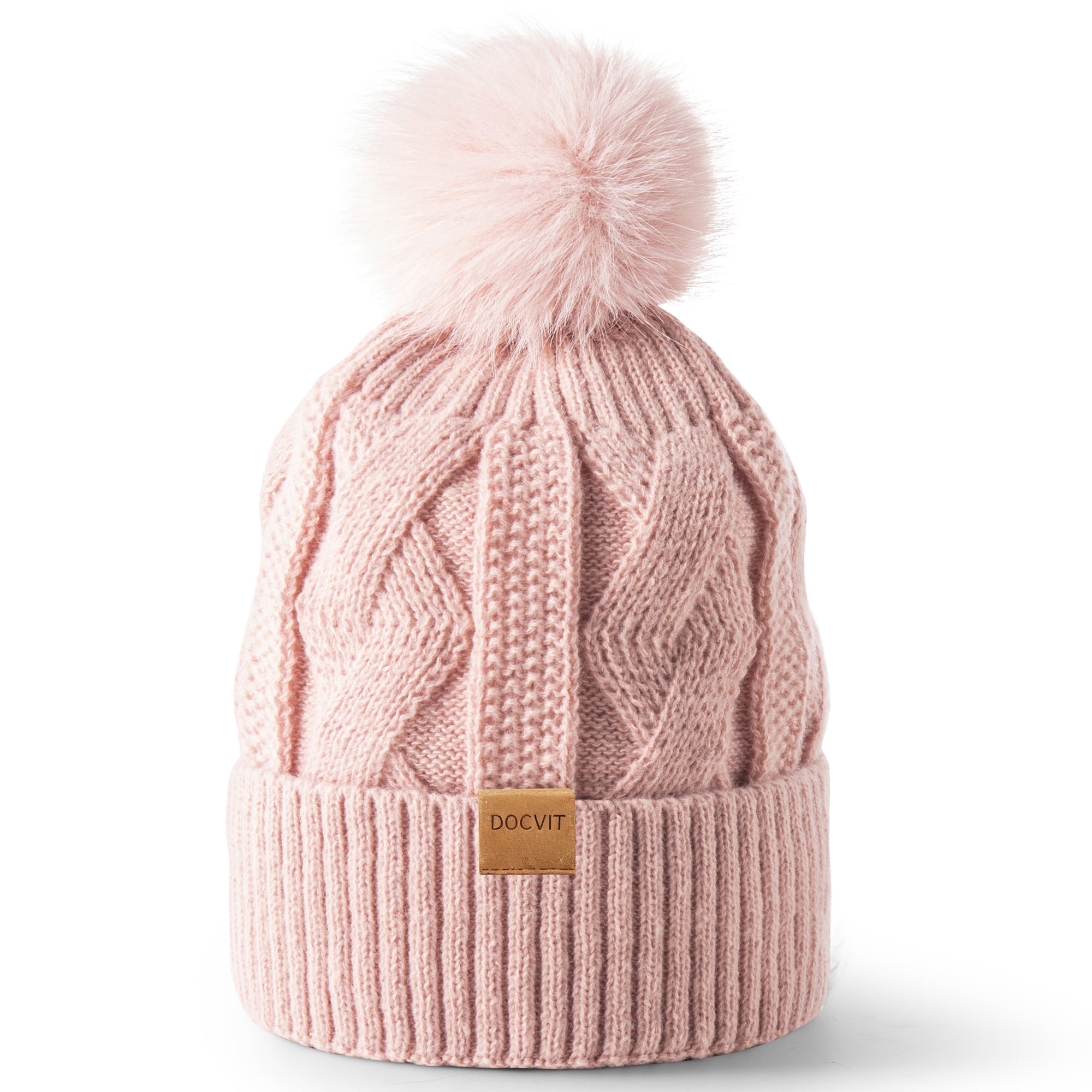 REDESS Beanie Hats for Women,Winter Warm Knitted Fleece Lined Hats ...