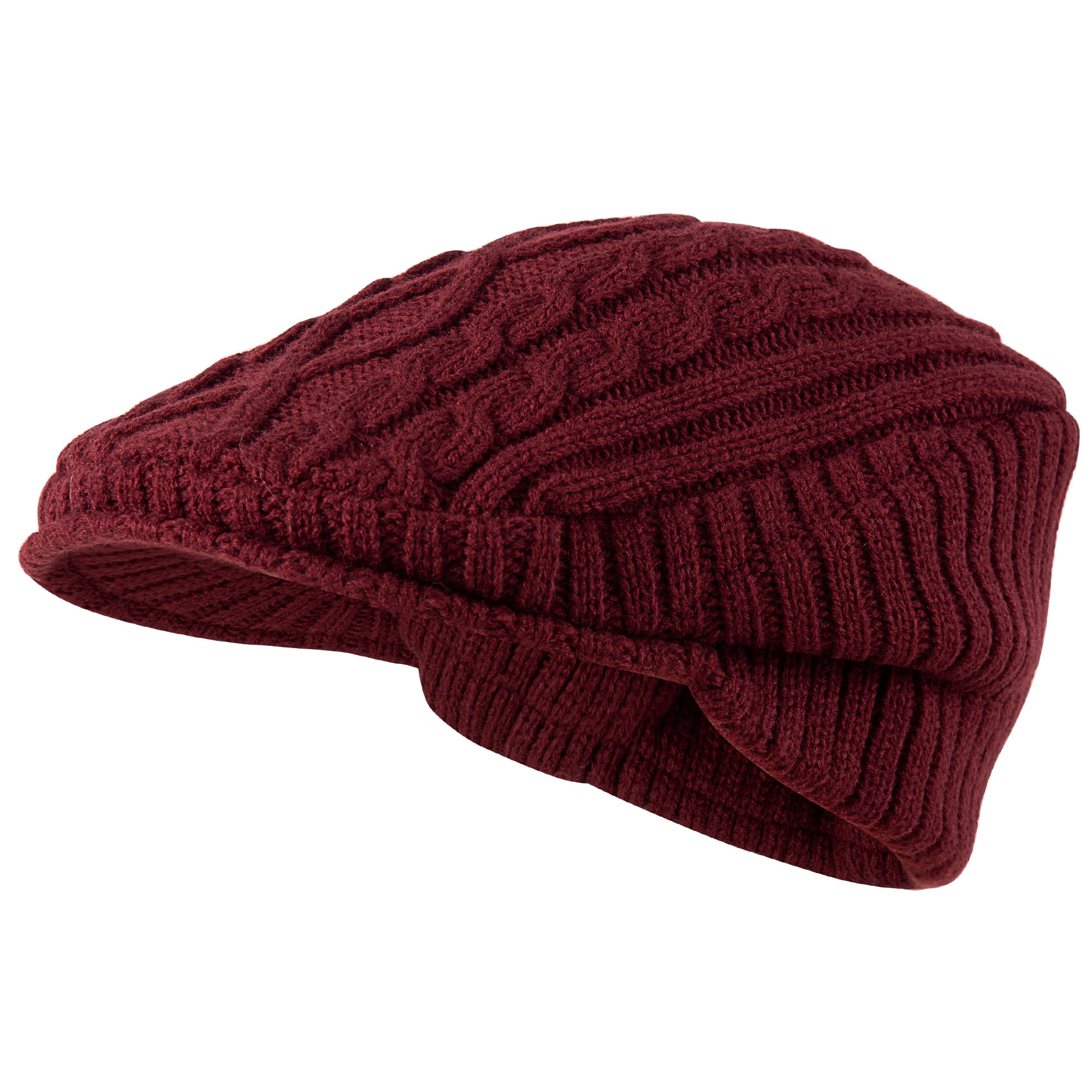 REDESS Winter Beanies Hat for Women, Knit Slouchy Cap with Visor ...