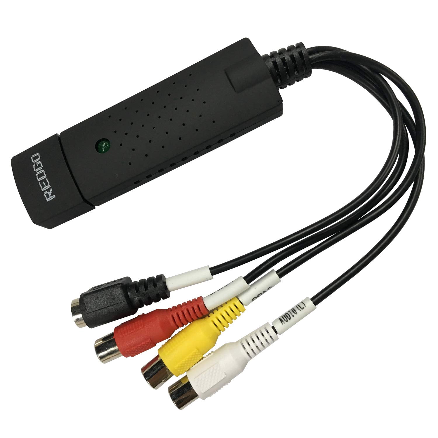 REDGO Video Audio VHS KEF16 VCR USB Video Capture Card to DVD Converter ...