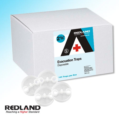 REDLAND Disposable Evacuation Traps 2-1/8" Diameter Pack of 144 ...