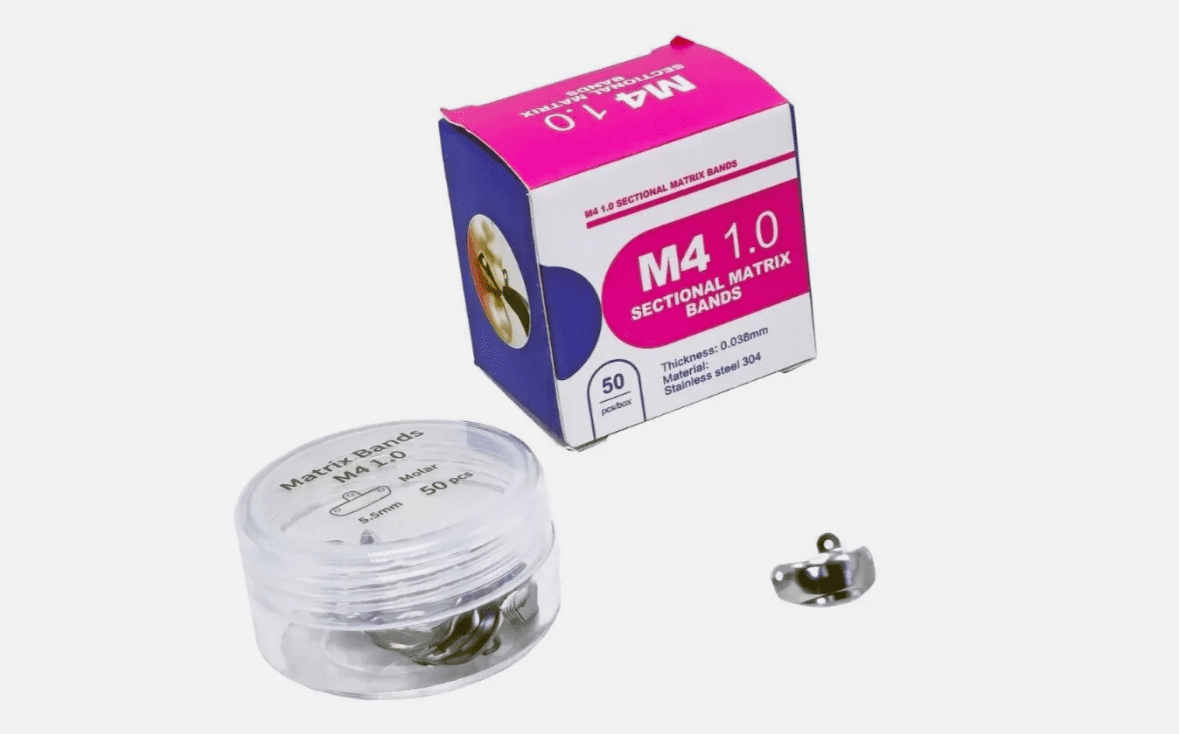 REDLAND Sectional Matrix, M4 1.0 Matrices Refill, All Sizes 50/Pack (3 ...