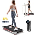Redliro Under Desk Treadmill Walking Pad With 6% Incline 350lbs 4 MPH ...